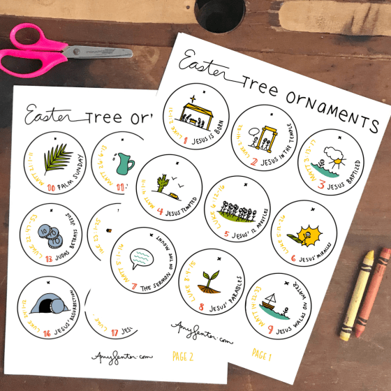 Read the Easter Story with this Simple Children's Easter Activity