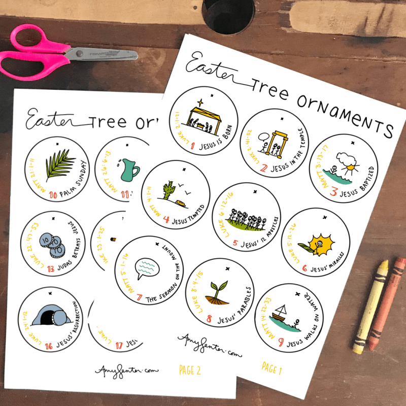 Read the Easter Story with this Simple Children's Easter Activity