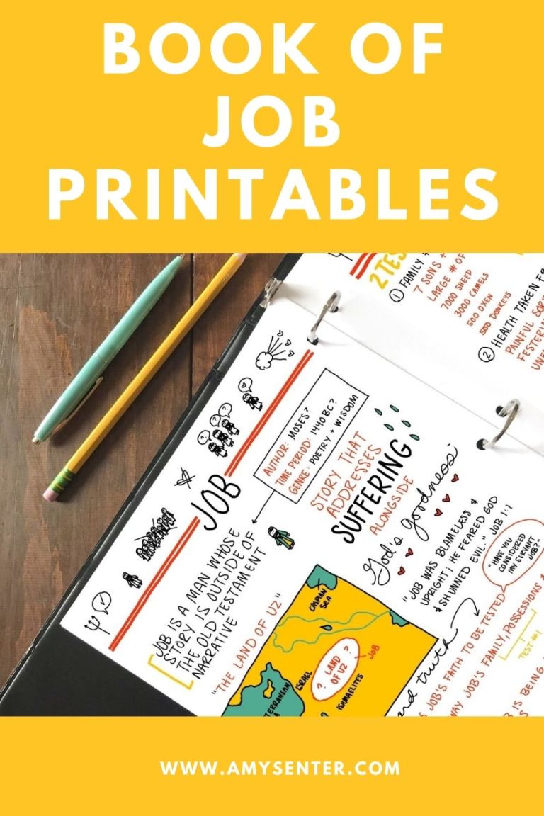 A Simple Printable Bible Story of Job Summary