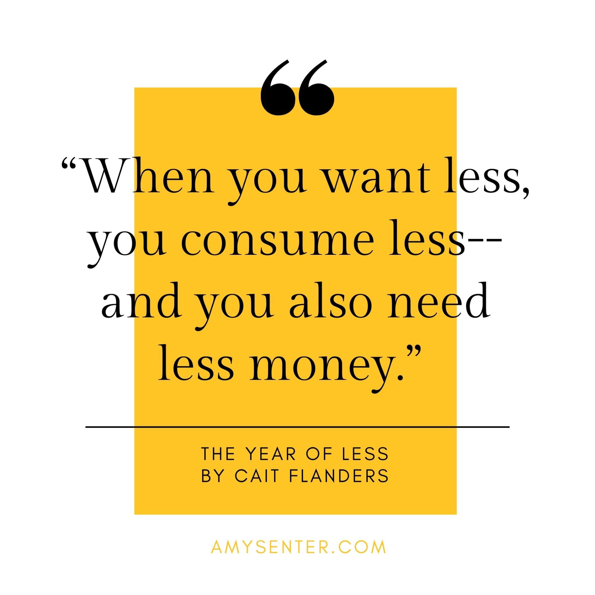 The Year of Less by Cait Flanders