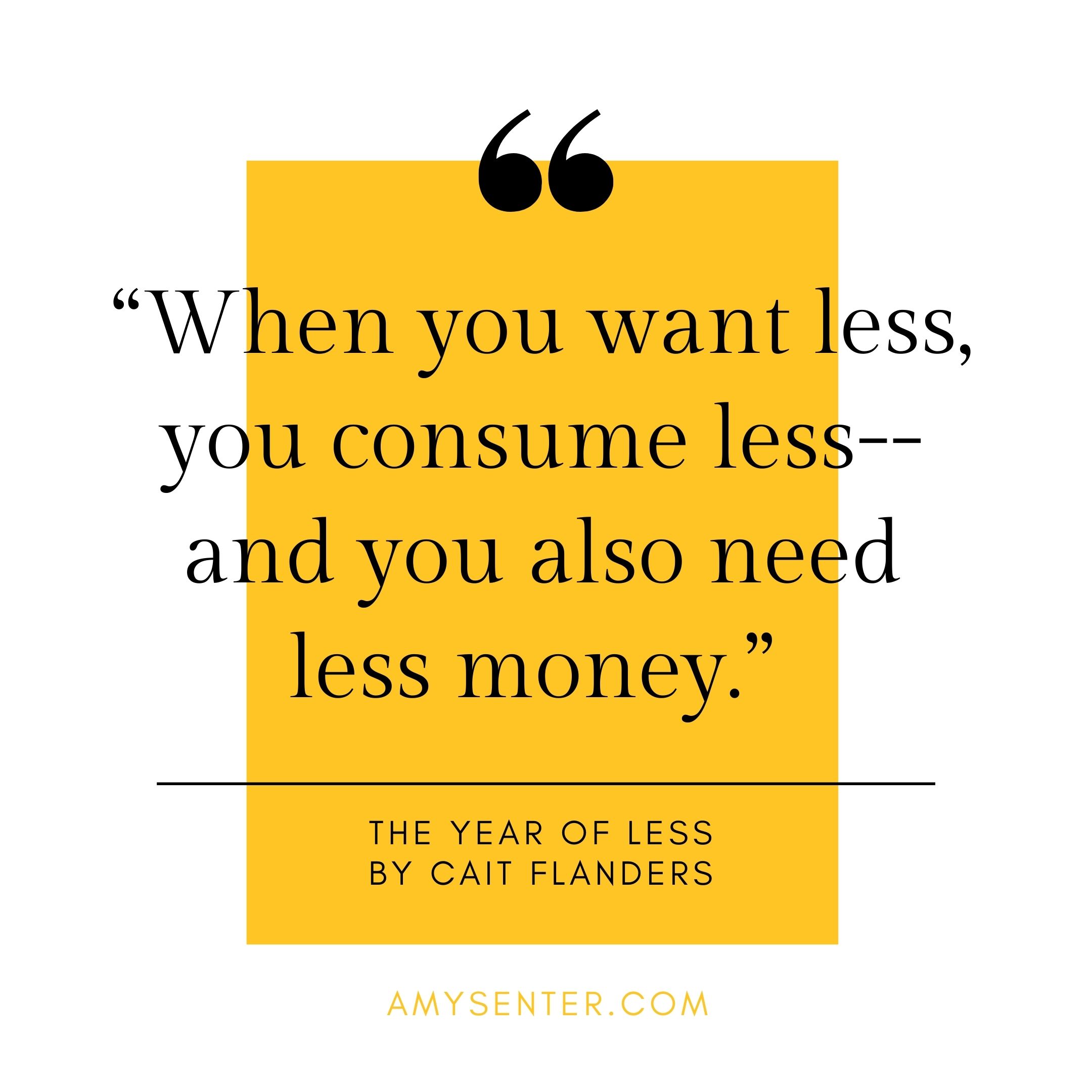 The Year of Less by Cait Flanders