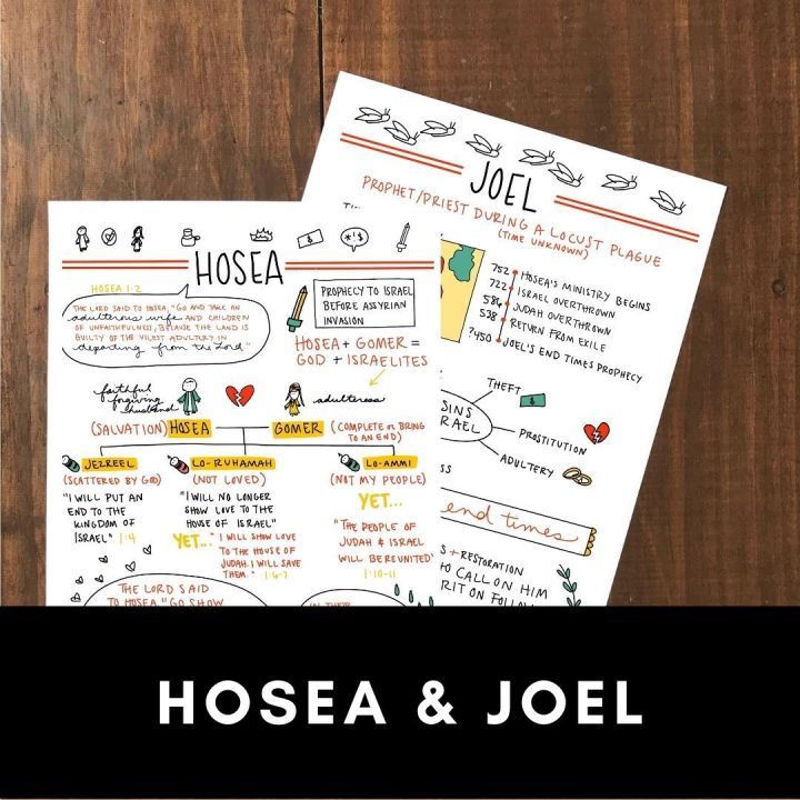 Joel in Bible and Hosea Printables