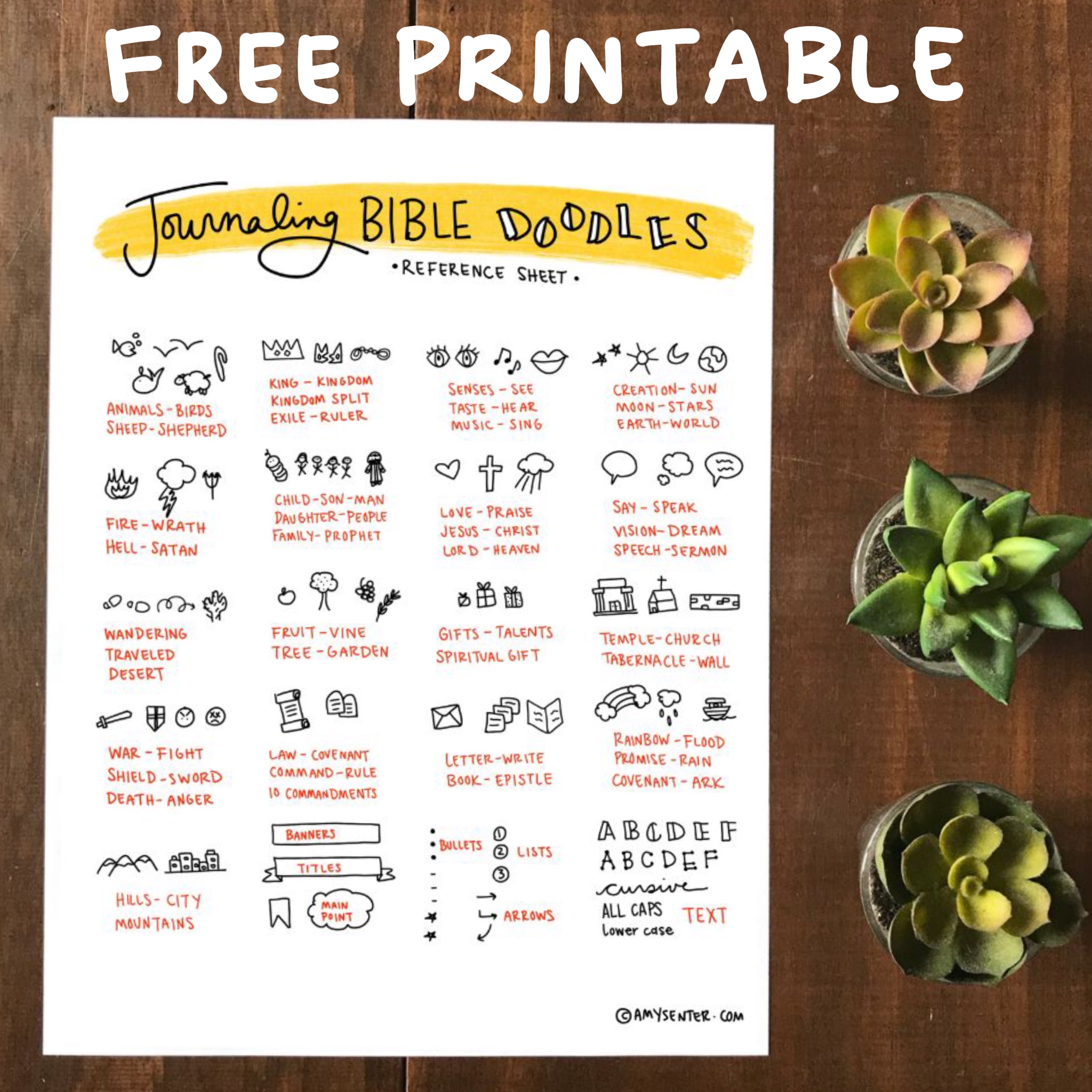 70 Simple Pictures to Draw in Your Bible