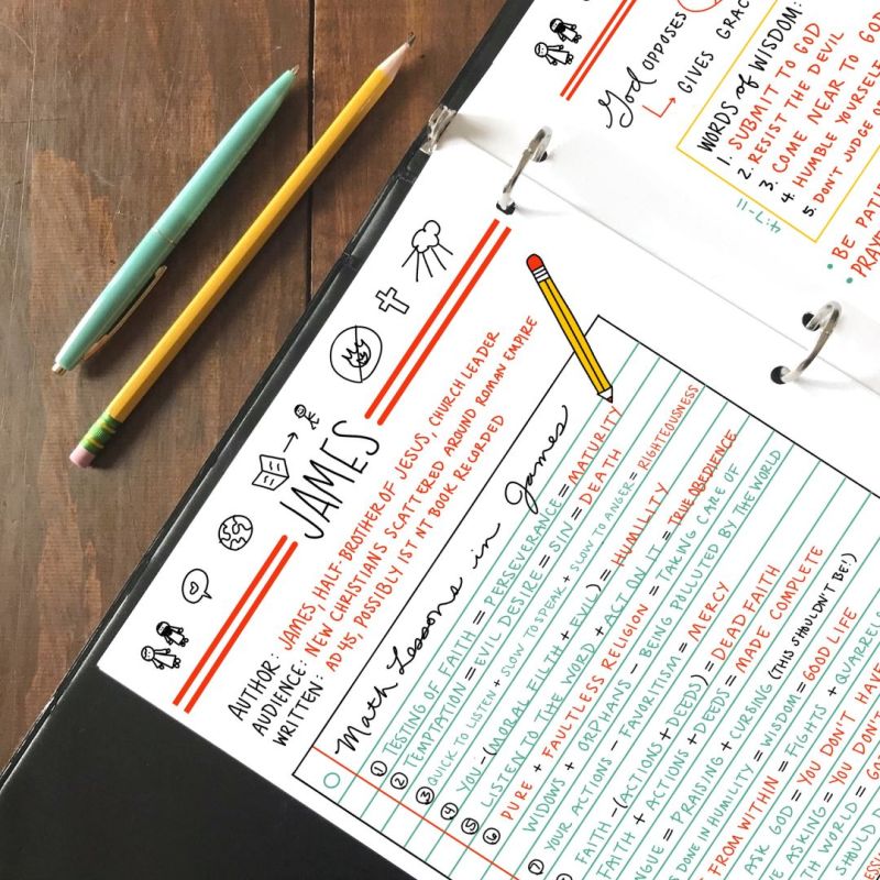 Book of James Bible Study Printables