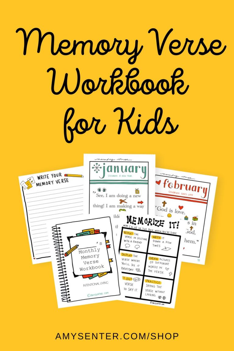 How to Teach Your Children Monthly Memory Verses this Year