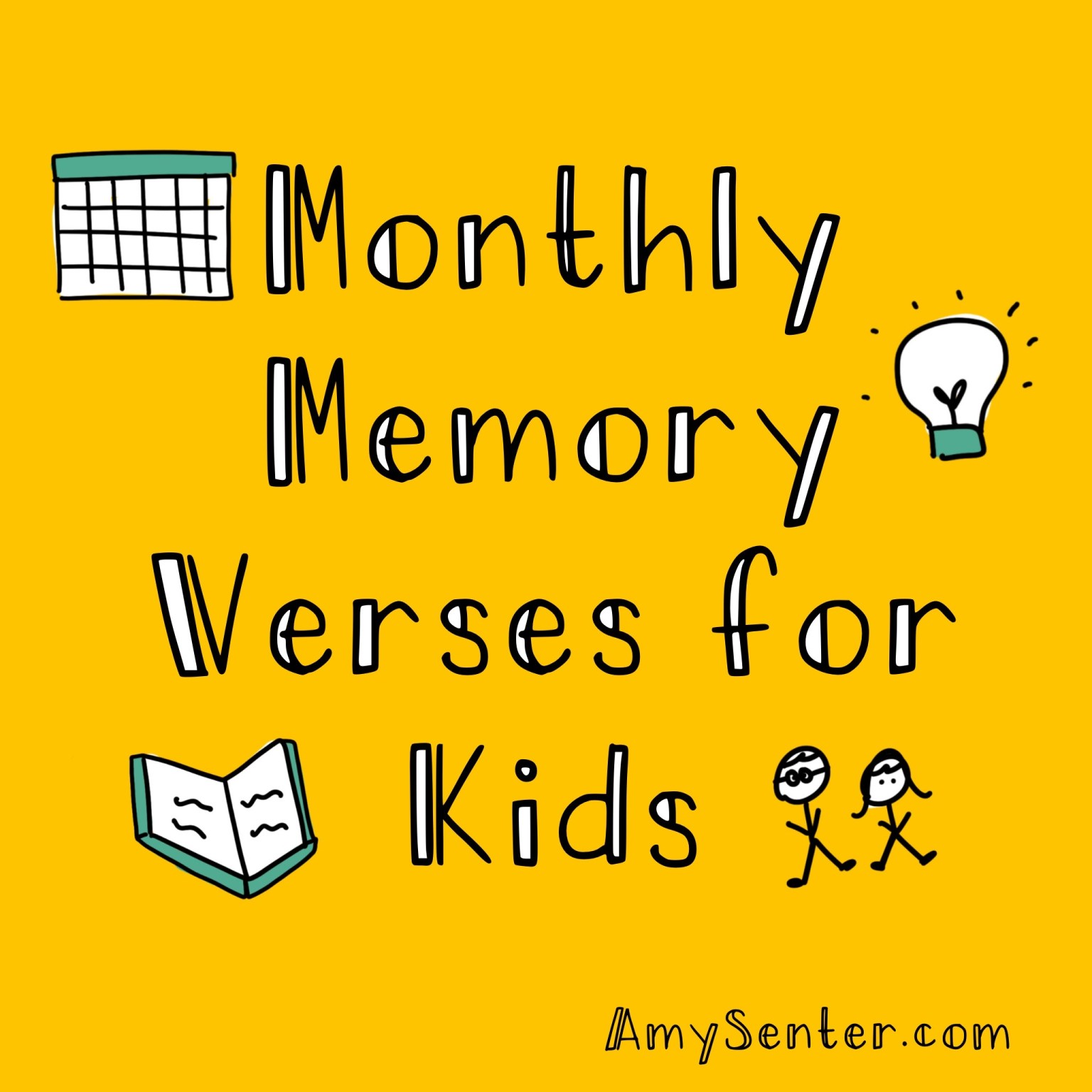 How to Teach Your Children Monthly Memory Verses this Year