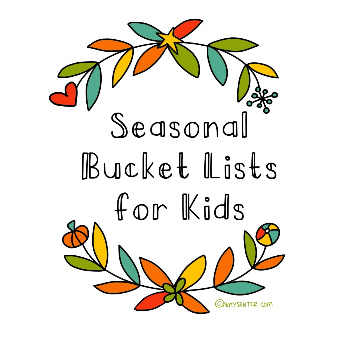 Printable Family Seasonal Bucket Lists