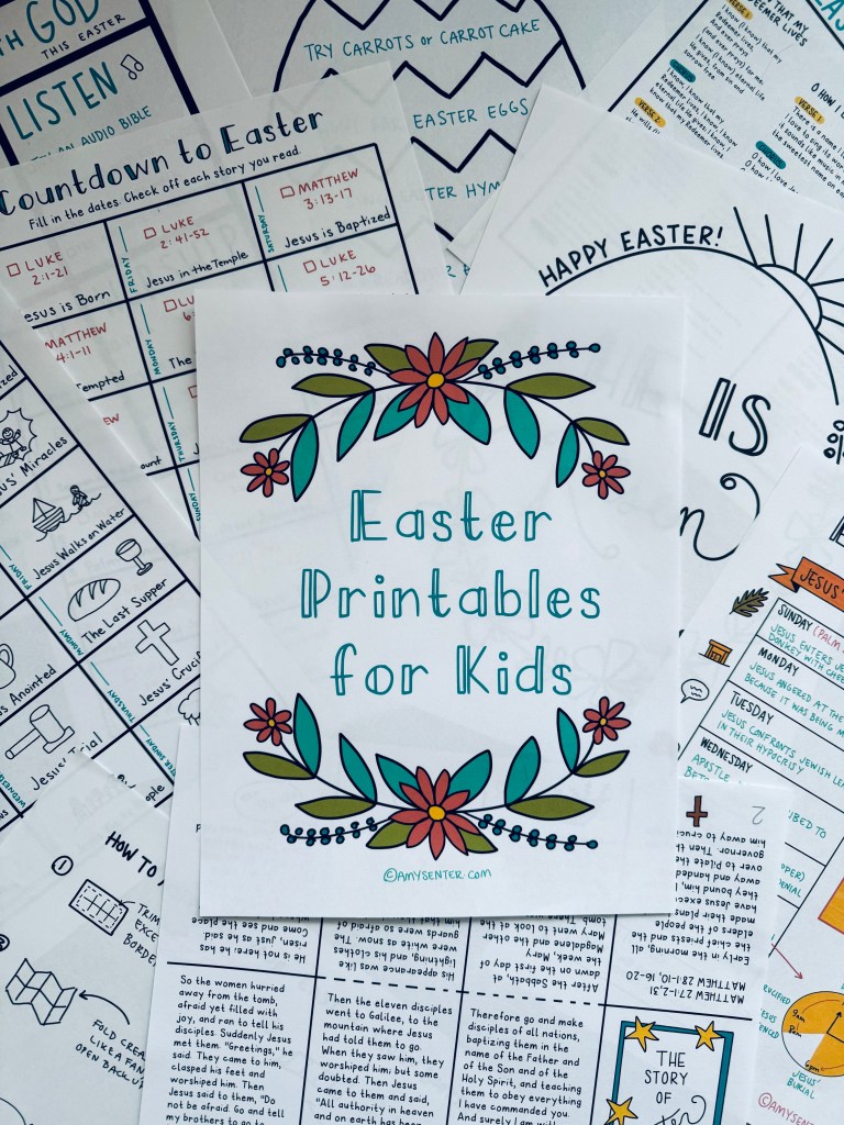 Easter Bible Reading Plan + Activities for Kids