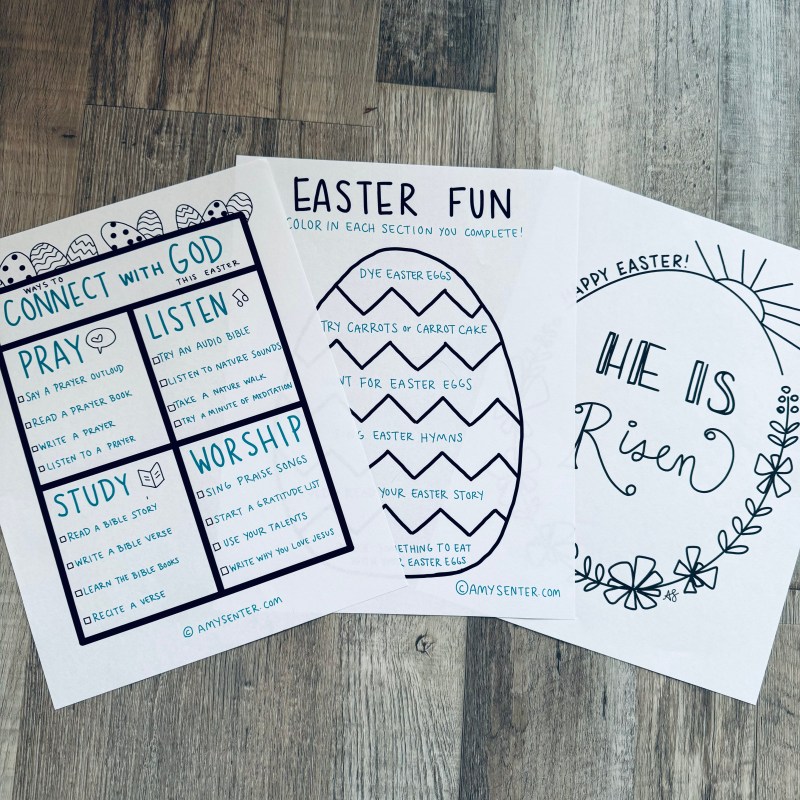 10 Pages of Simple Bible-Based Easter Activities to Print