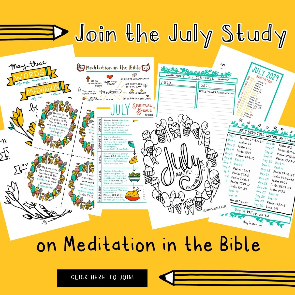 Amy's Monthly Printable Club - AmySenter.com