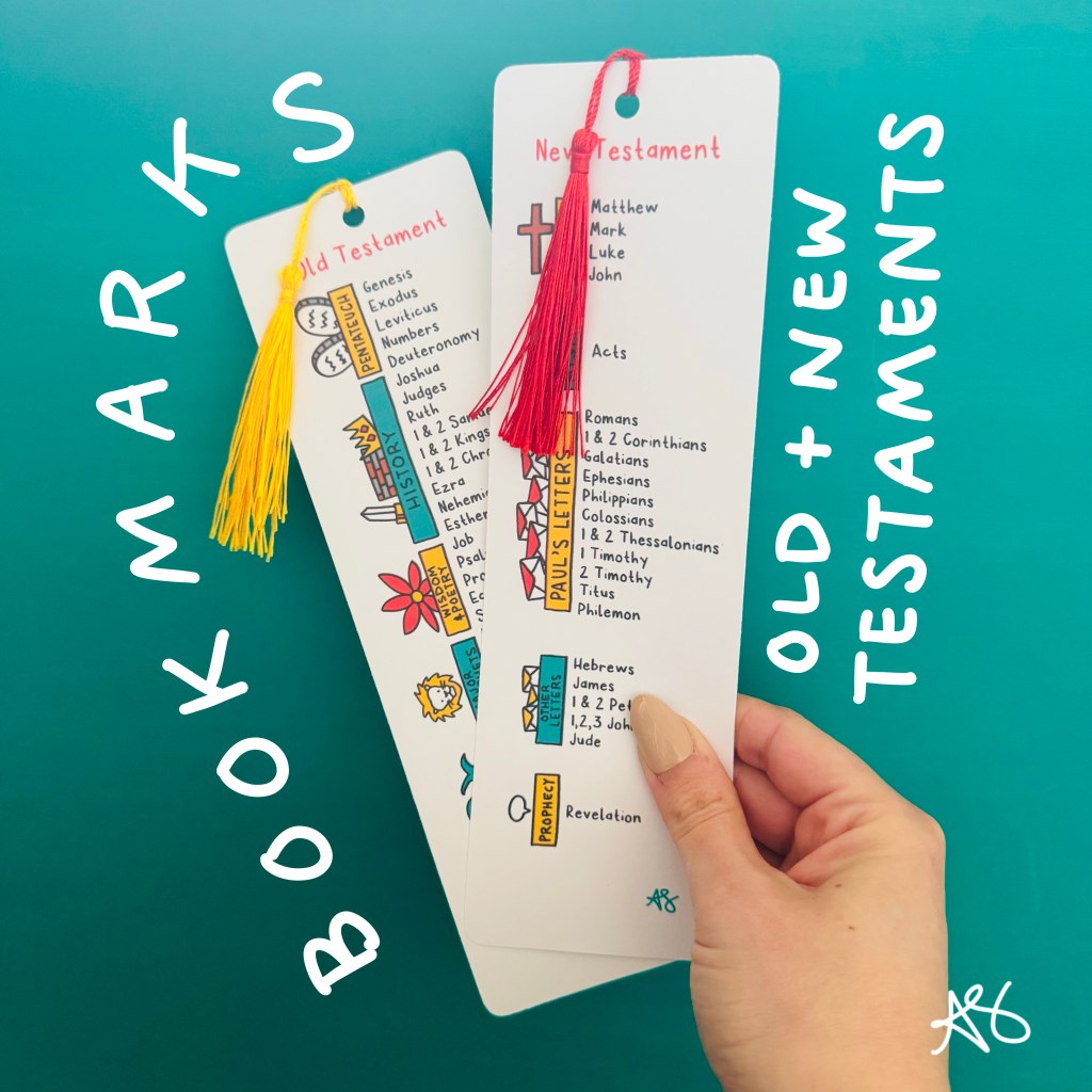 Bible Bookmark Set – Old + New Testament Books | Amy Senter